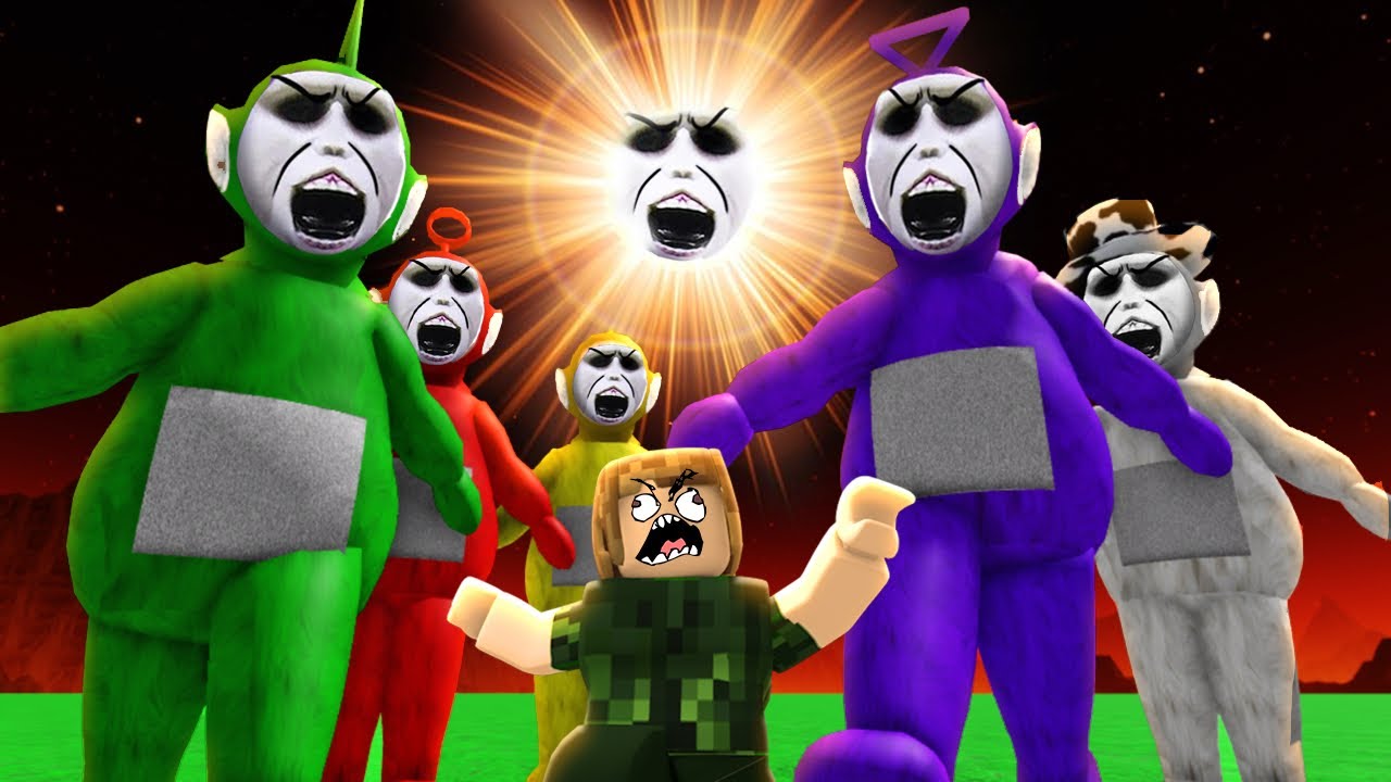 FUJA dos TELETUBBIES no ROBLOX!! (Hungry Tubbies) - YouTube