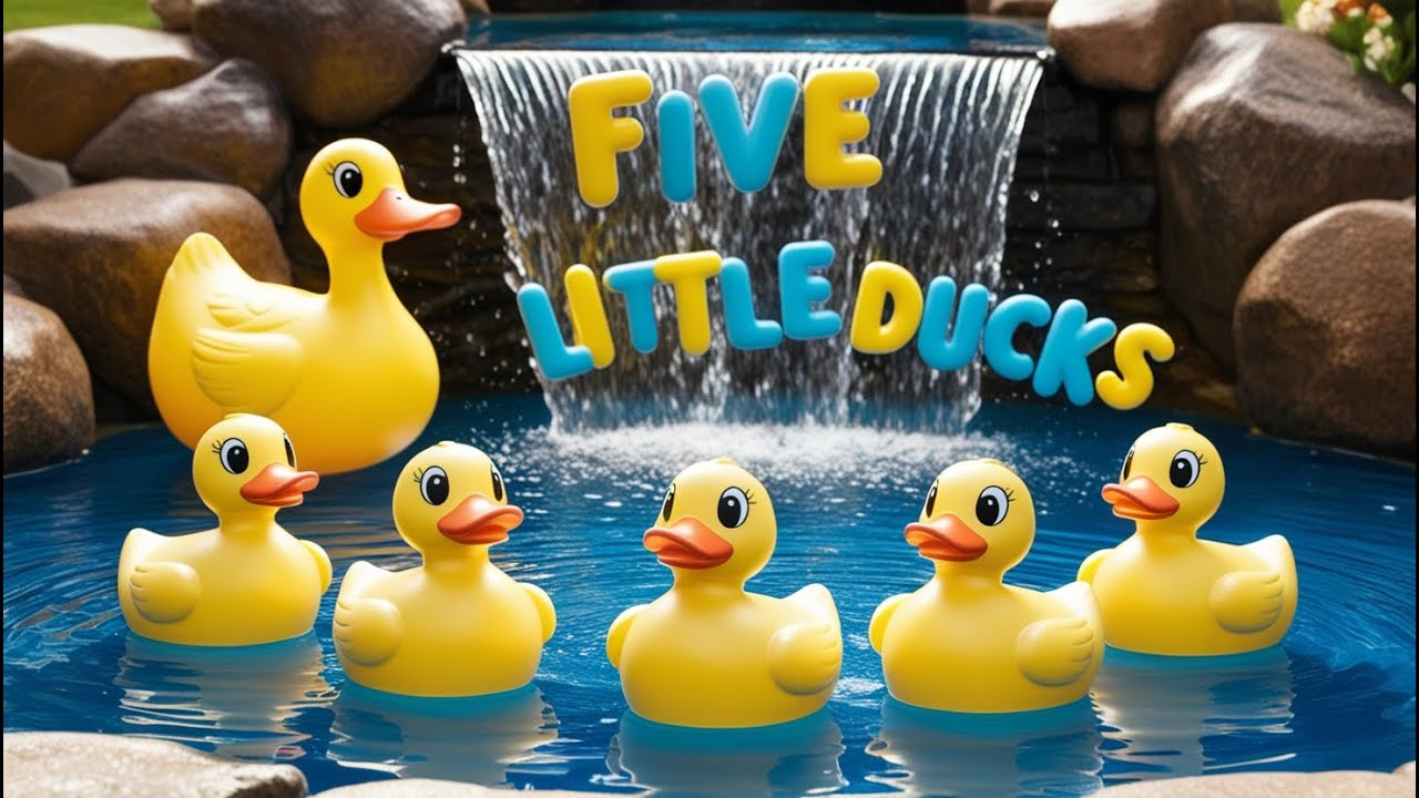FIVE LITTLE DUCKS NURSERY RHYMES I FUN LEARNING OF NUMBERS 1-5 I ...