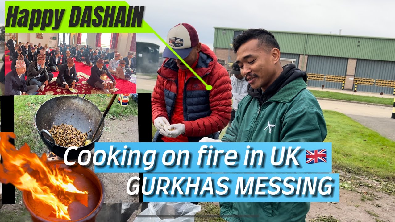 GURKHAS cooking MESSING on Fire 🔥 in UK 🇬🇧 - YouTube