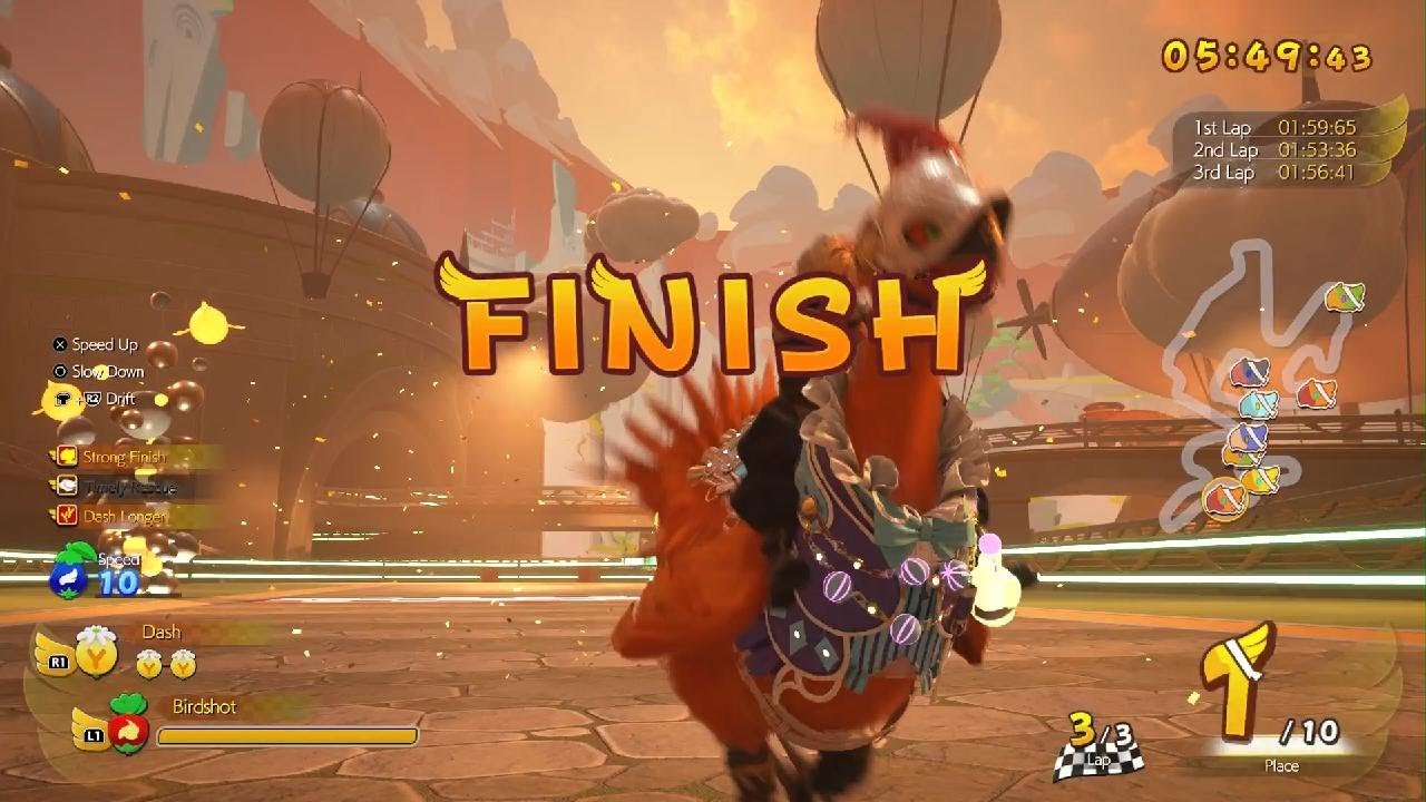 FINAL FANTASY VII REBIRTH - Chocobo Racing - Rank 2 Bahamut Cup Perfect ...