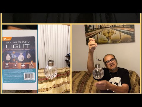 Solar Powered Slinky Lights Review - YouTube