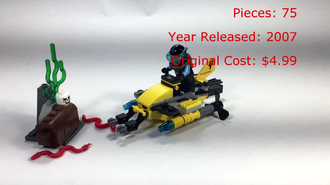 Retro Review: Lego Set #7770 Deep Sea Treasure Hunter - YouTube