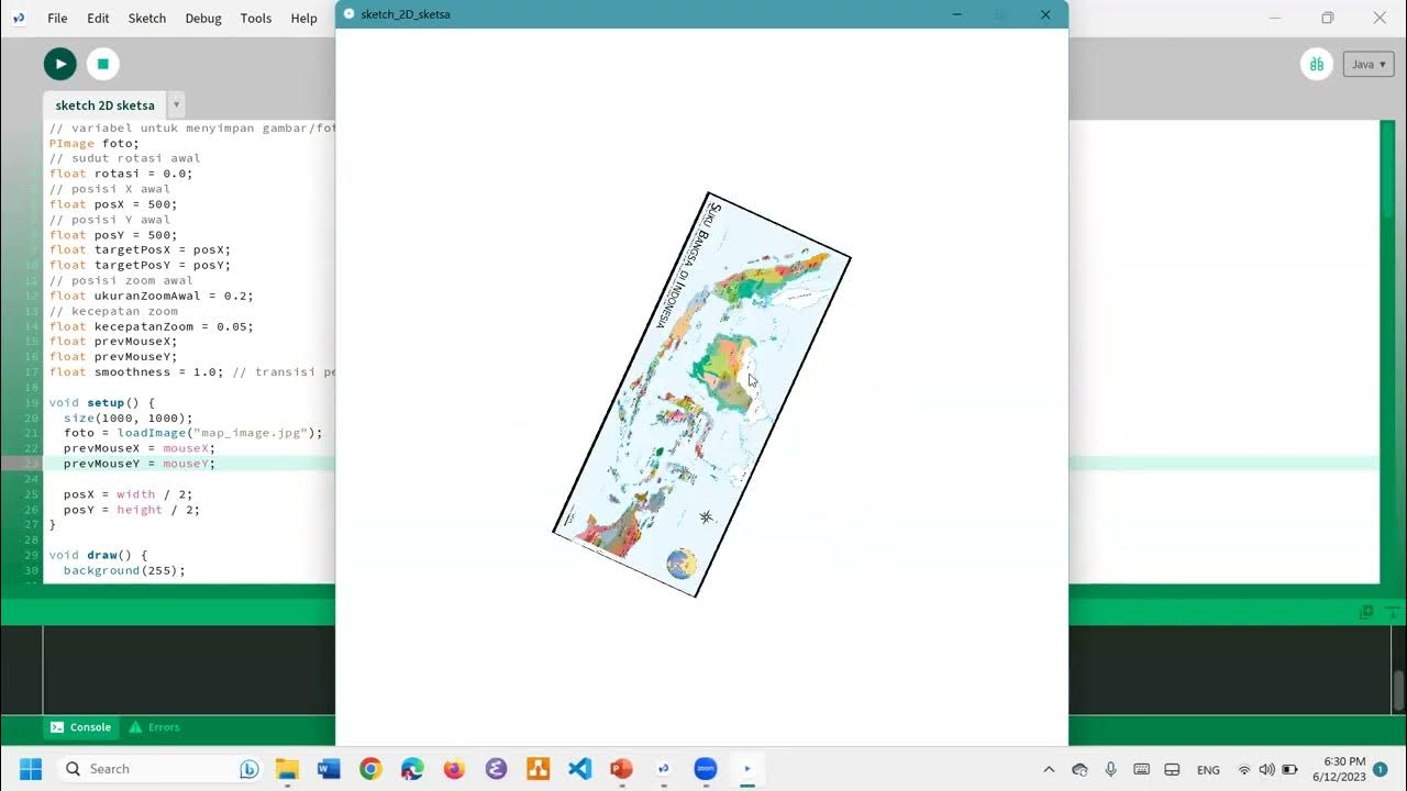 Bidang 2D menggunakan Processing PDE - YouTube