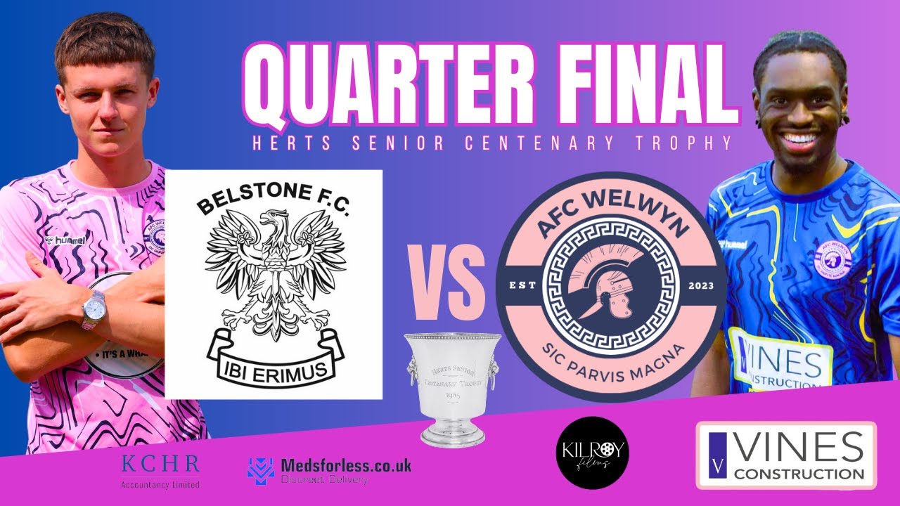 Belstone FC Vs AFC Welwyn | Herts County Cup Quarter - YouTube