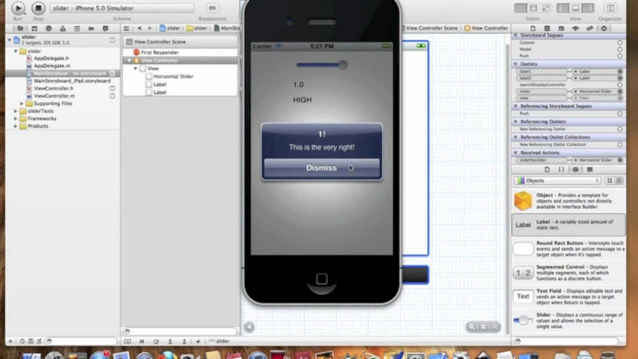 Xcode Programming A Slider Youtube