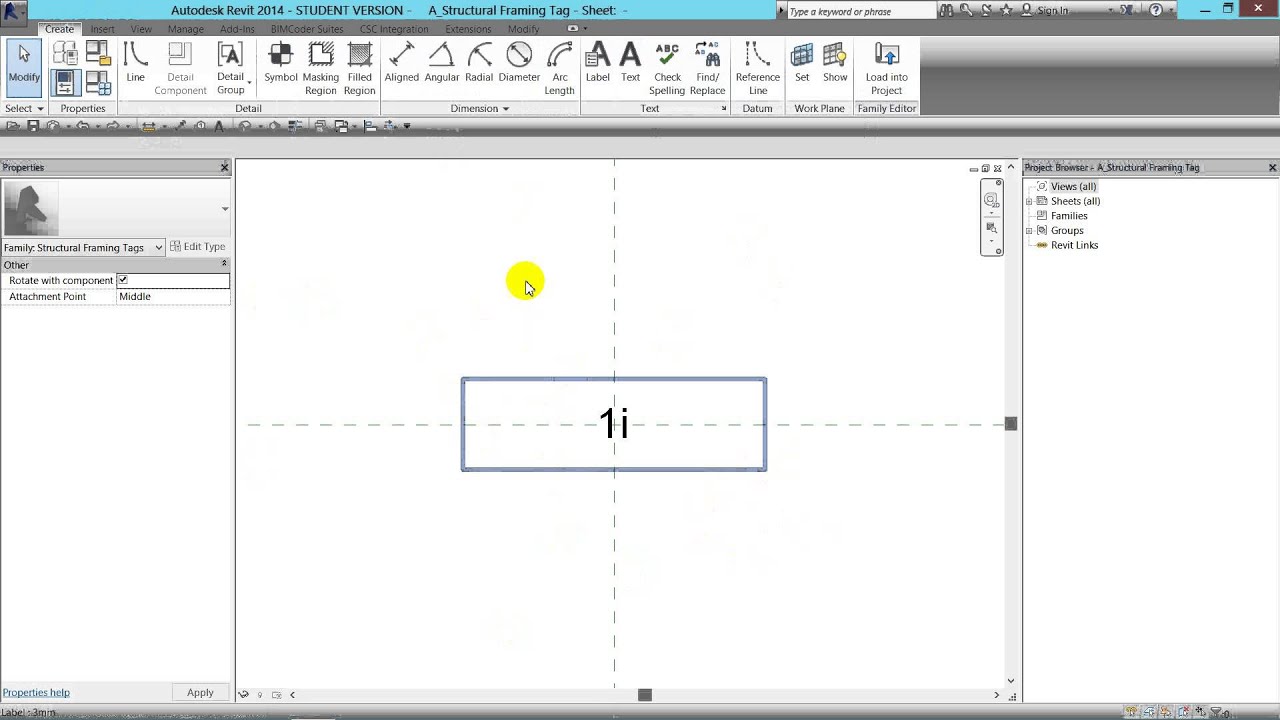 Preparing Structural Framing Plan 1_ Adding Tag - YouTube