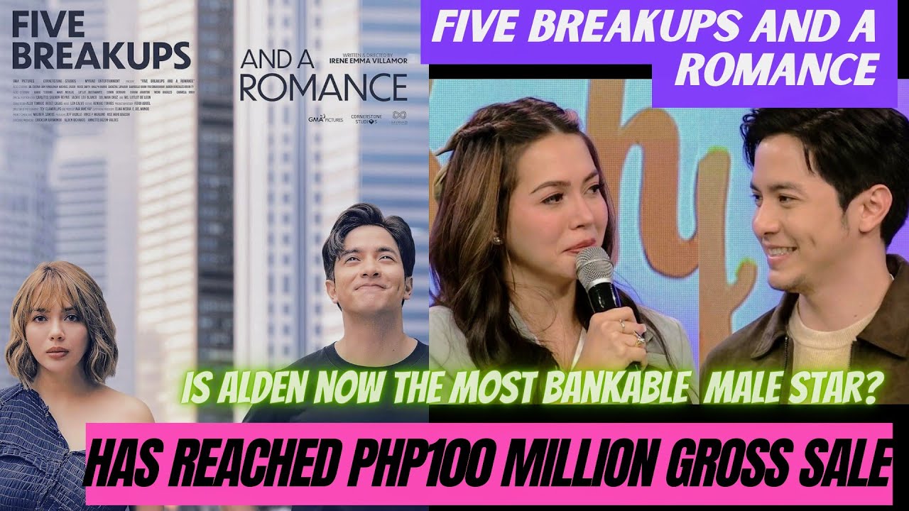 WOW! PHP100 MILLION NA ANG GROSS SALES? FiveBreak-Ups And A Romance | Alden Richards | Julia ...