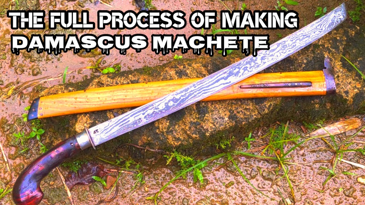 🔴PROSES FULL PEMBUATAN GOLOK DAMASKUS/ the process of making damascus ...