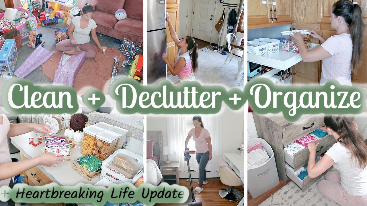 CLEAN WITH ME | EXTREME DECLUTTER | MESSY HOUSE SPEED CLEANING ...