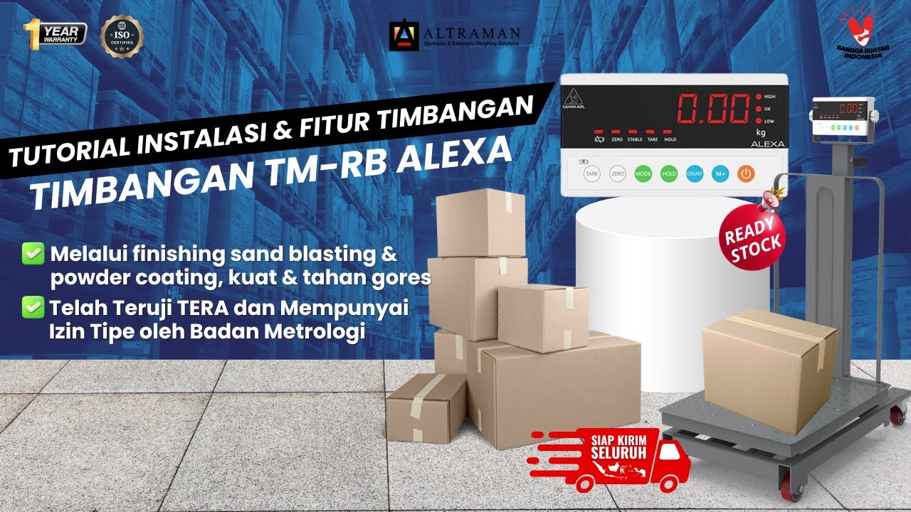 Tutorial Instalasi Timbangan Duduk TM-RB ALEXA | Timbangan Digital | PT ...
