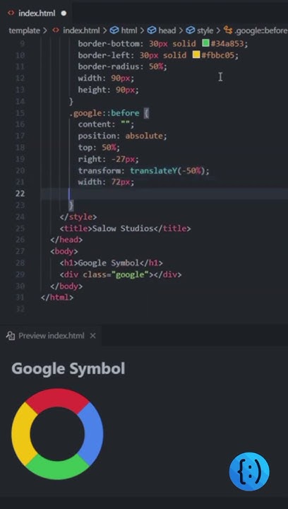 Google logo design by HTML - YouTube