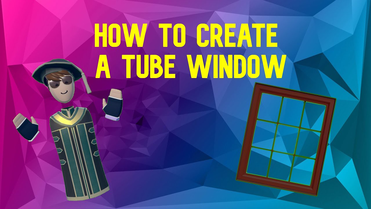 How to Create a tube glass window | Rec Room - YouTube