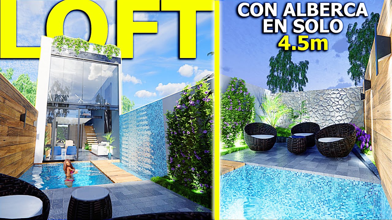 DISEÑAMOS un LOFT en solo 4m de ANCHO - YouTube