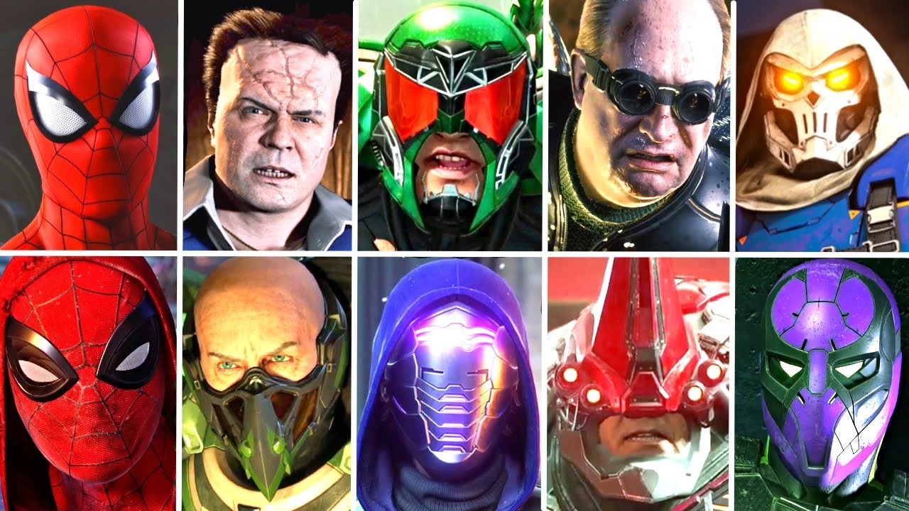 Marvel’s Spider-Man Remastered + Miles Morales - All Bosses & Endings ...