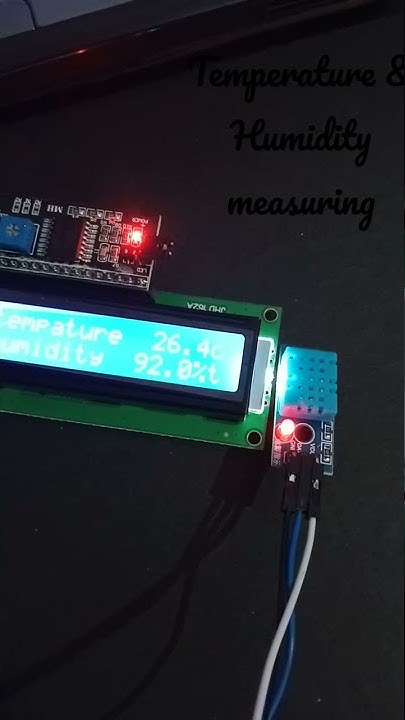 Temperature and humidity measure from DHT 11 sensor #arduino #arduinoproject - YouTube