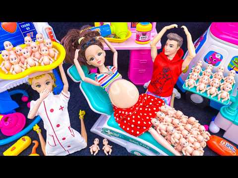 6 Minutes Satisfying Unboxing Pink Barbie Princess Family Playset，Cute Doll Toys ASMR | Review Toys