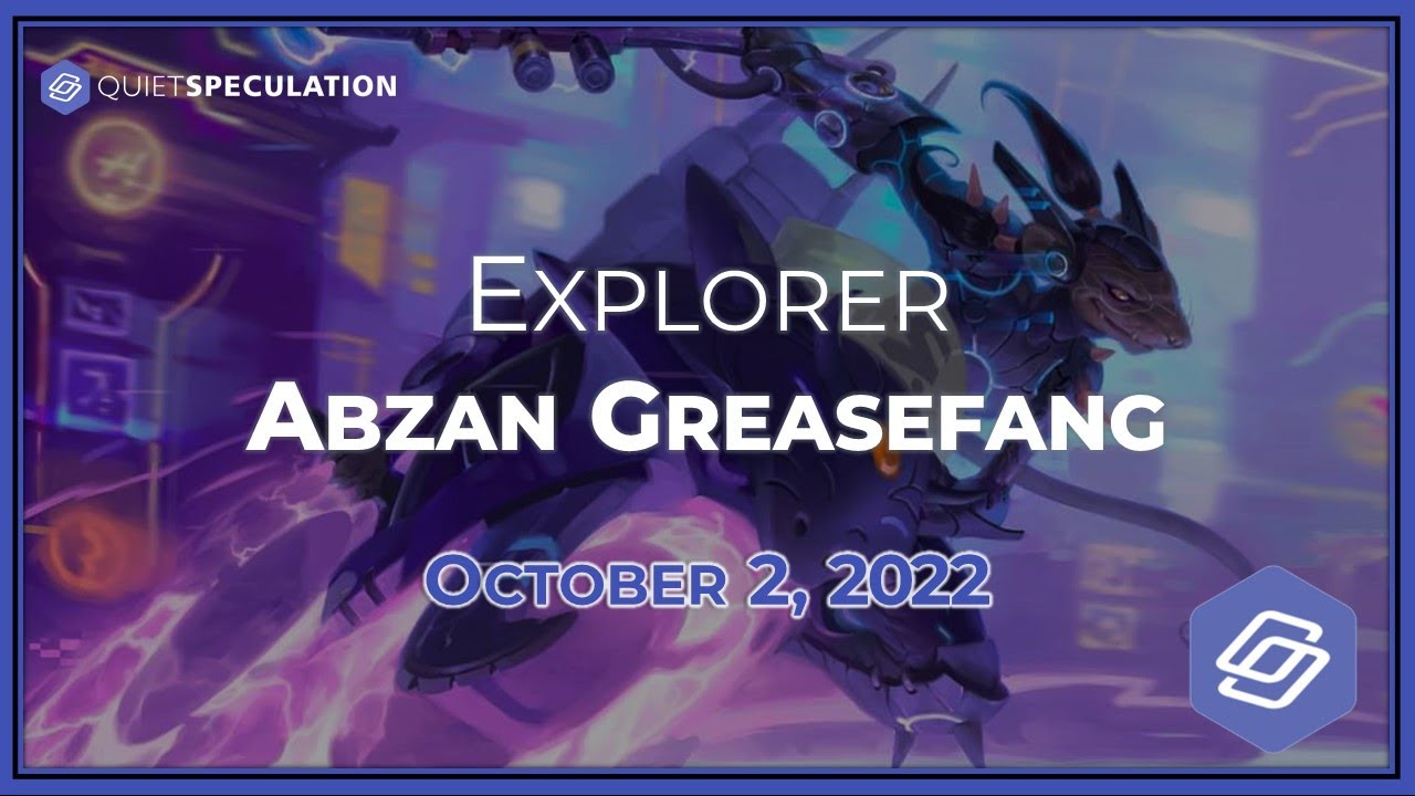 Adam Plays Magic: Abzan Greasefang - YouTube