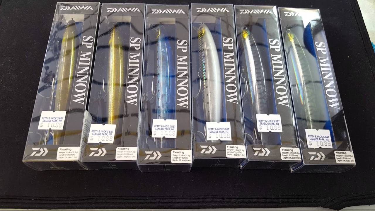 NEW DAIWA SP MINNOW COLORS - YouTube