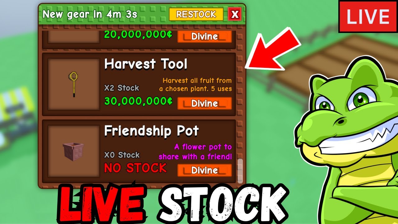 🔴 LIVE | GROW A GARDEN LIVE STOCK AND TRADE | REAL TIME 24/7 - YouTube