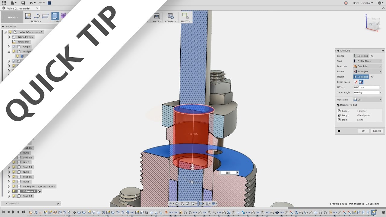 QUICK TIP: Extrude Cuts - YouTube
