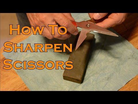 How to Sharpen Scissors for beginners, tips on sharpeners, sharpening stones & techniques