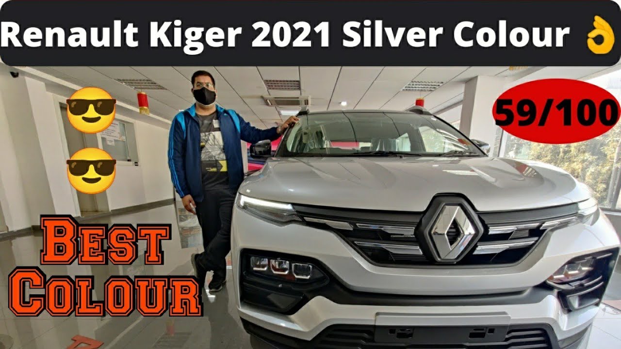 Renault Kiger 2021 🔥| Moonlight Silver Colour 😎| RXZ Variant Walkaround ...