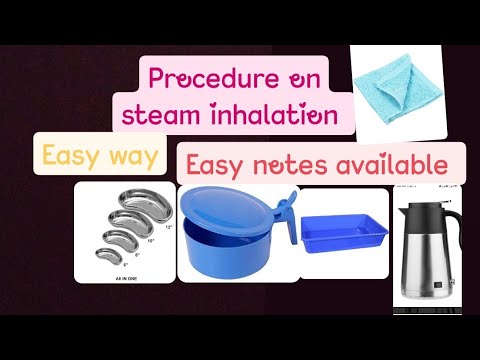 Procedure on steam inhalation||Pediatric nursing topic - YouTube