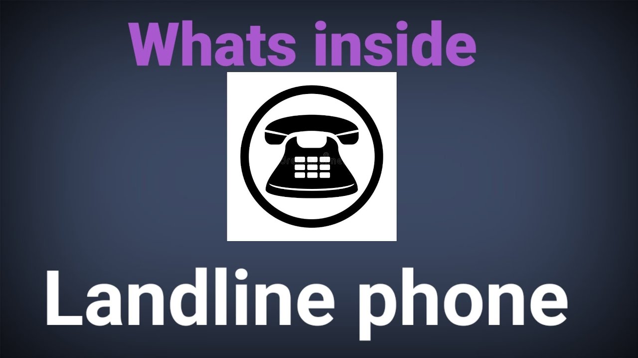 What is inside landline phone - YouTube