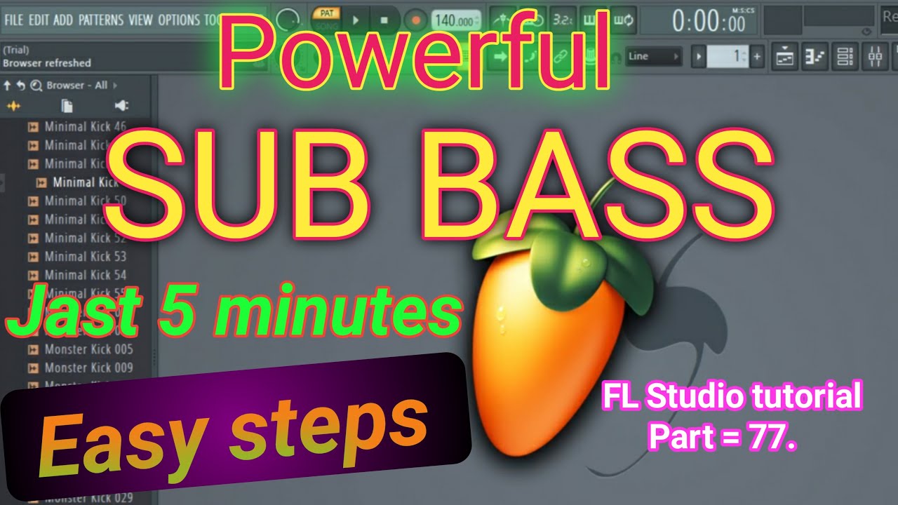 How to make Powerful Sub Bass.just 5 minutes.Fl Studio tutorial.Part ...