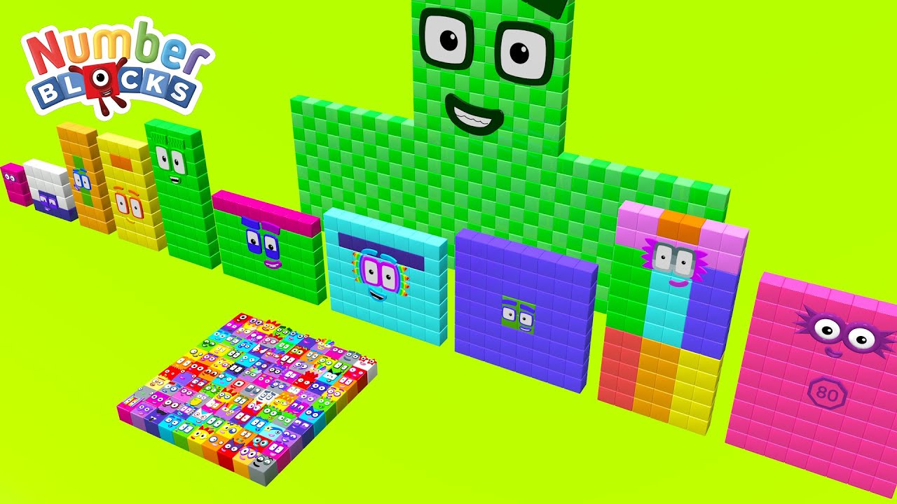 Numberblocks Puzzle Step Squad 100 Song vs 80 - Learn to Count Big ...