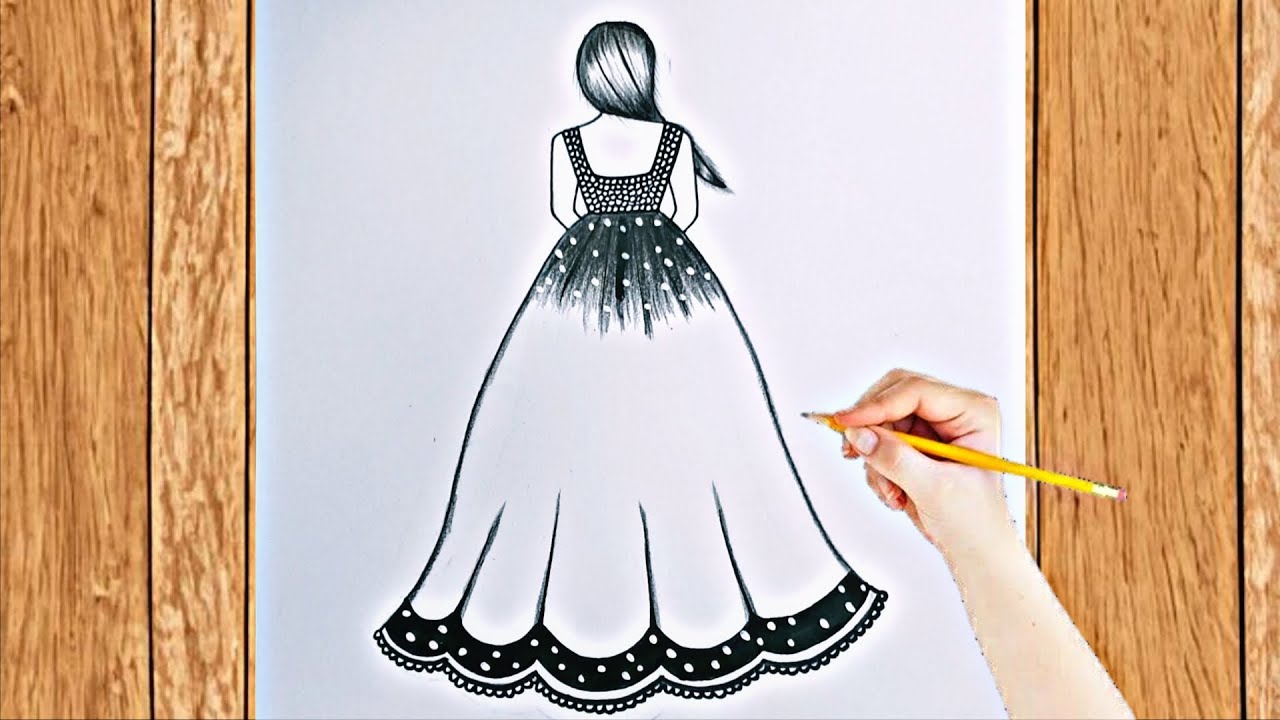 Very Easy Girl drawing | How to draw girl backside easy | Easy and ...
