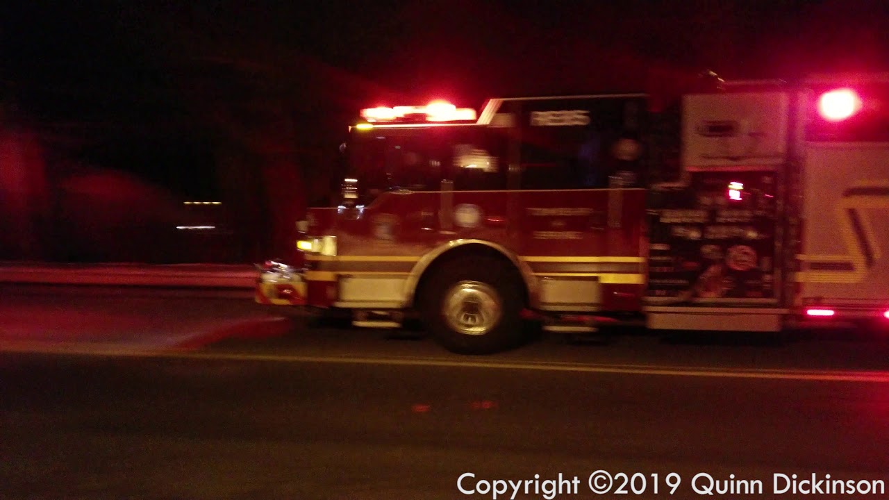 Rescue Engine 85 Responding to a QRS Call - Sinking Spring, PA - 03/09 ...