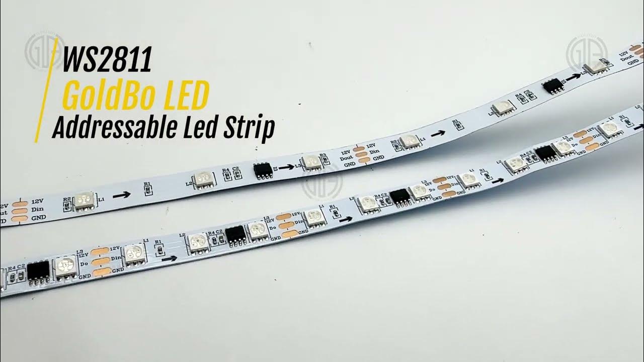 WS2811 Addressable RGB Smart Led Strip - YouTube