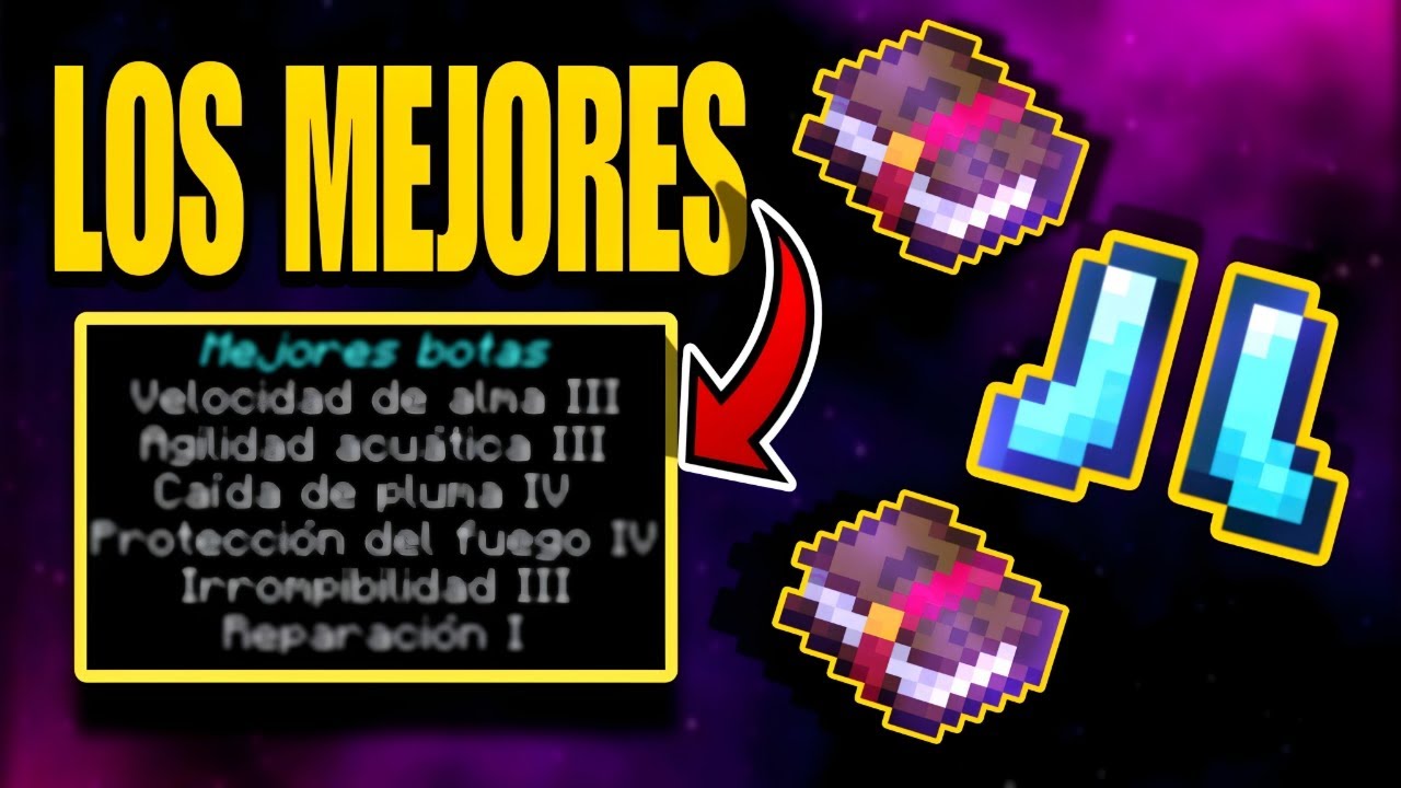 LA MEJOR GUIA de ENCANTAMIENTOS para LAS BOTAS de MINECRAFT : Deja de Tener las Peores!! 2024 ...