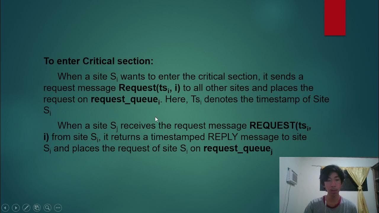 Lamport's algorithm for mutual exclusion - YouTube