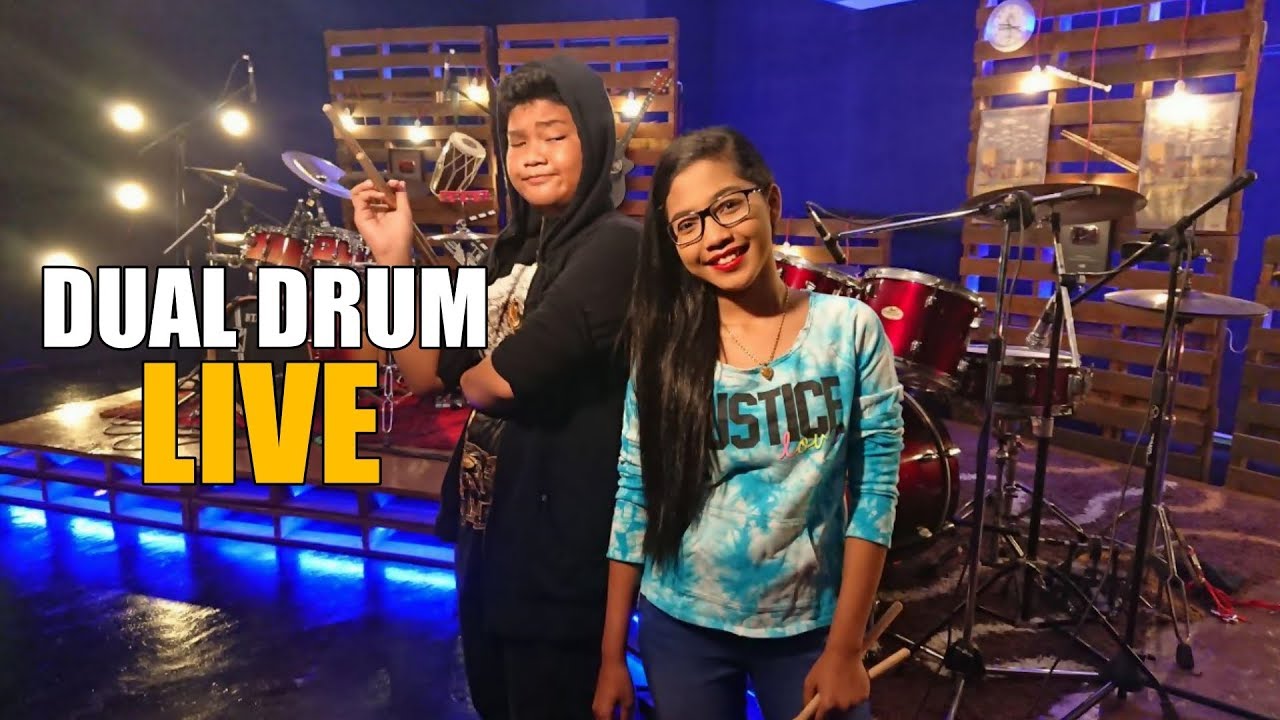 🔴 DUAL DRUM SOLO LIVE - Nur Amira Syahira & Acik Zirul - YouTube