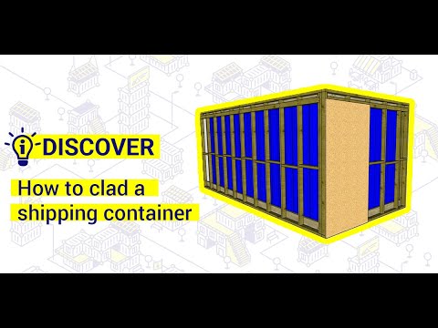 How to clad a shipping container - YouTube