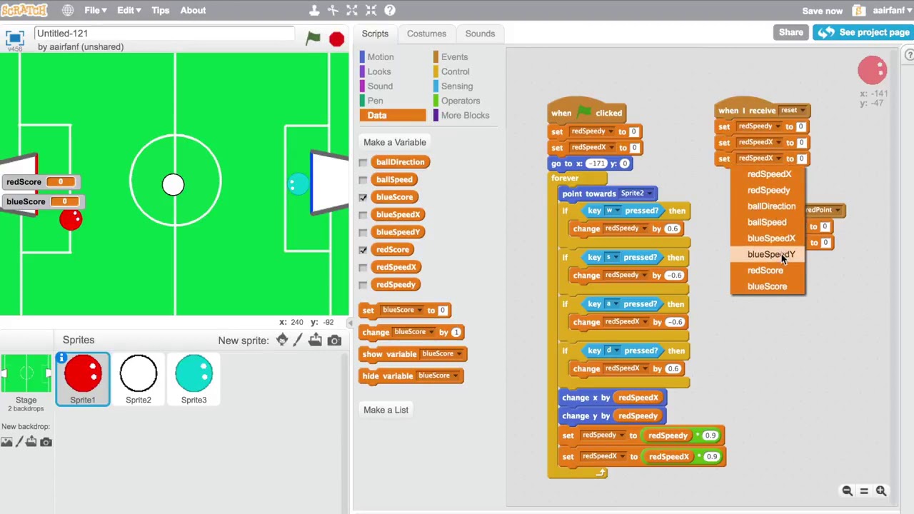 Advanced Scratch Tutorial Making a Soccer Game 720P HD - YouTube
