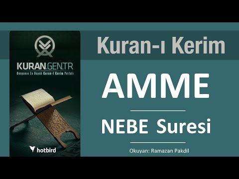 Amme, nebe suresi, amme dinle oku, amme arapça tükçe meal, kuran, ramazan diyanet, diyanet meali