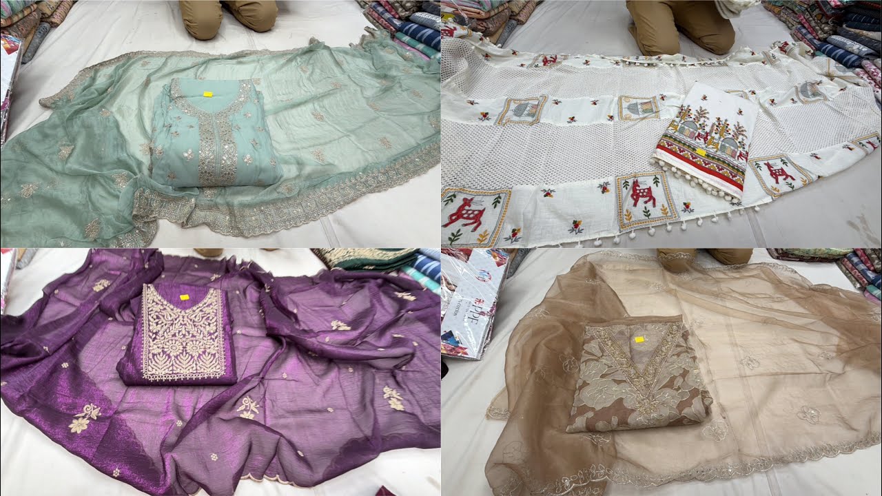 chickpet Bangalore wholesale dress materials ||Single piece courier ...