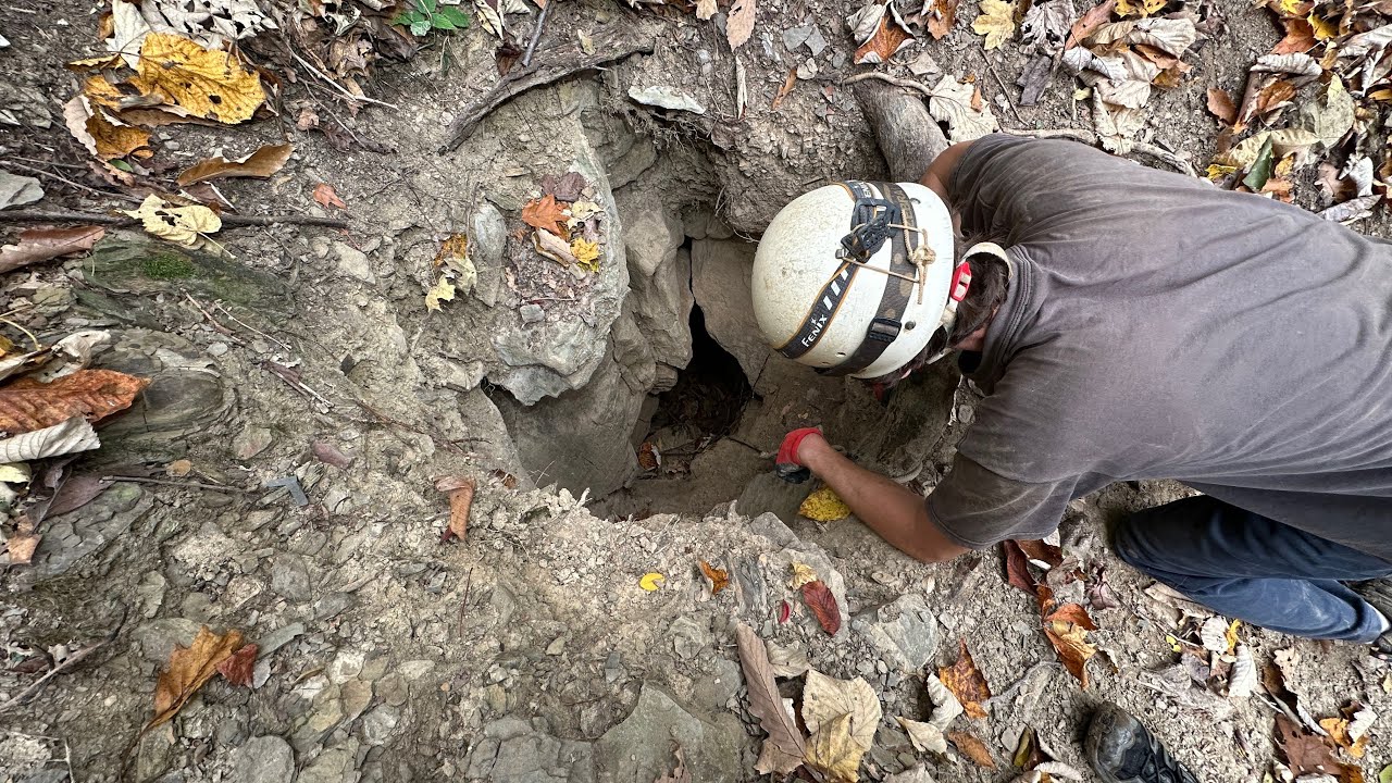 There’s A Massive Canyon Hiding Behind This Tiny Hole - YouTube