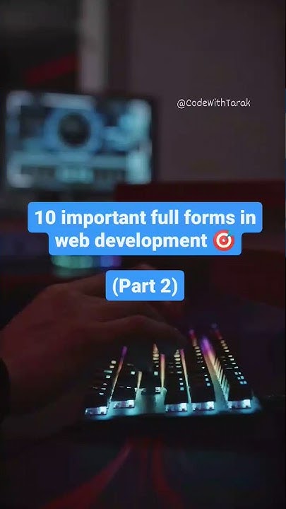 10 important full forms in web development (Part 2) 🎯 #important #fullforms #webdevelopment ...