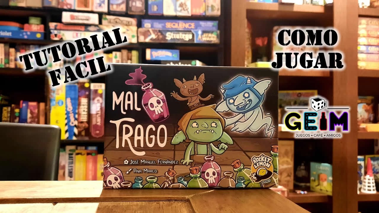 Como jugar MAL TRAGO juego de mesa - Tutorial facil MAL TRAGO - JUEGO para poder beber - GEIM ...