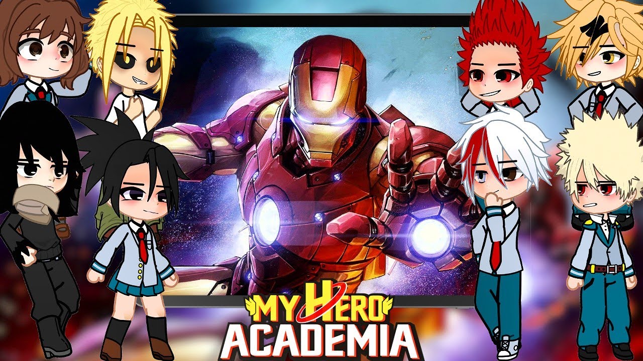 Class 1A react to DEKU AS IRON MAN || AU | BNHA | MHA | GCRV || - YouTube