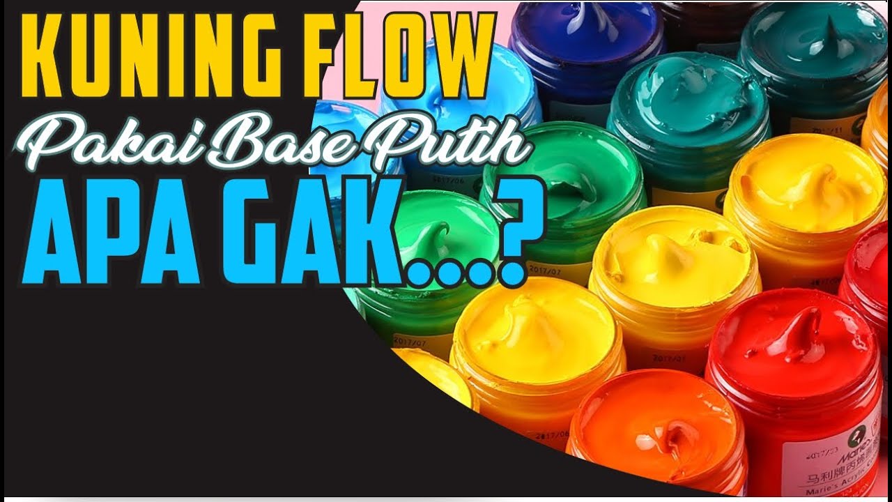 SABLON PLASTISOL WARNA FLOW PAKAI BASE PUTIH APA GAK - YouTube