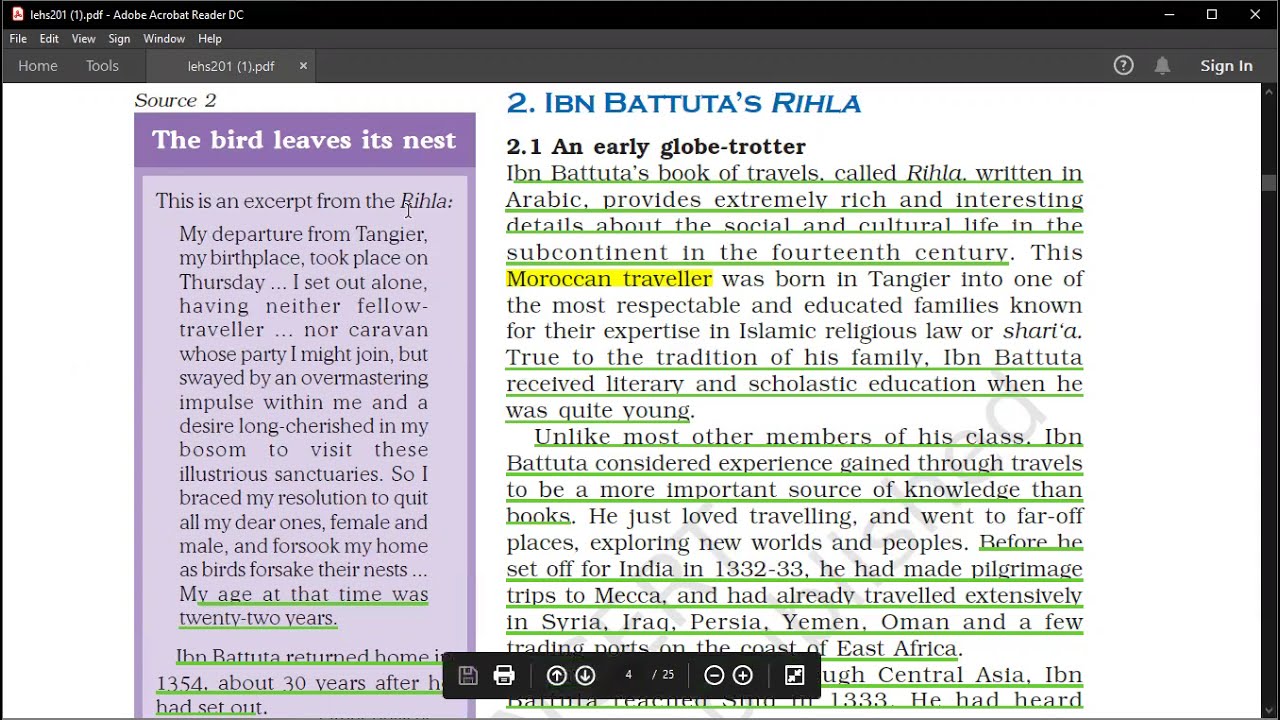 Ibn Battuta’s Rihla | Through the Eyes of Travellers | Part 2 | Theme 5 ...