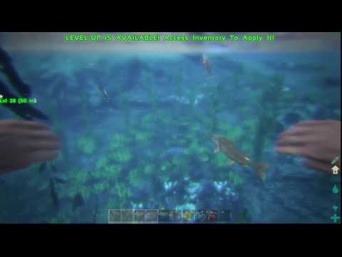 Ark Survival Evolved - The Centre Map - Sabertooth Salmon Attack on ...