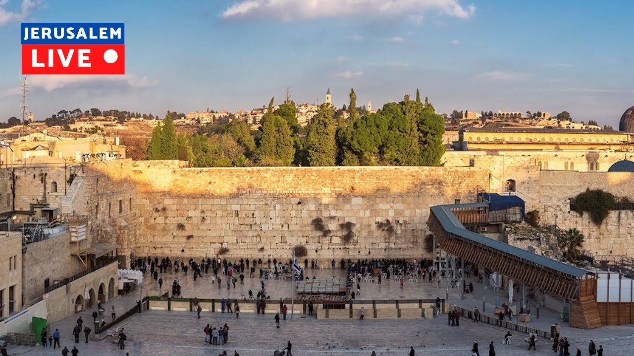 🔴 JERUSALEM Today LIVE | Directo JERUSALÉN Hoy | מצלמות הכותל המערבי ...