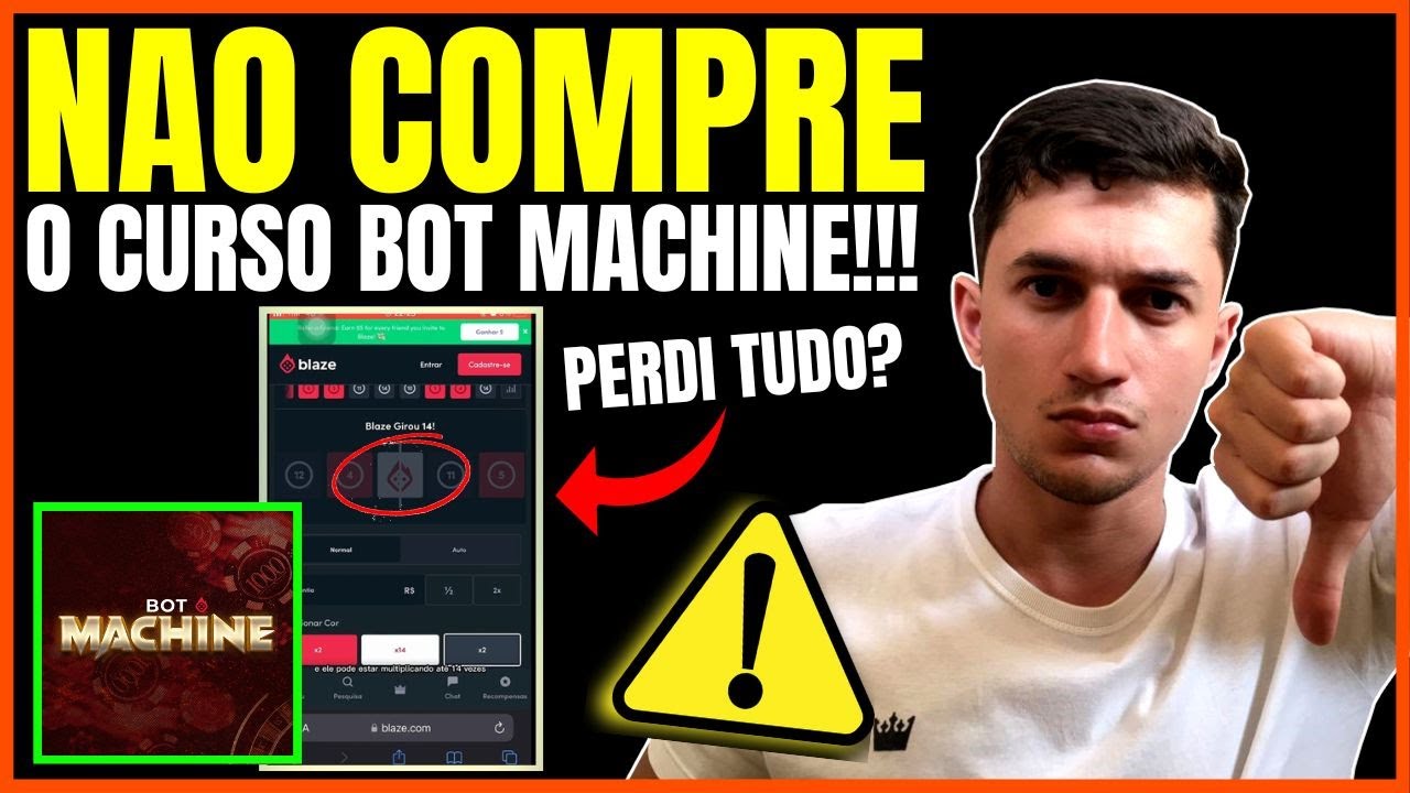 ⚠️USEI BOT MACHINE⚠️ PERDI TODO DINHEIRO com o Bot Machine? Bot Machine FUNCIONA? BotMachine ...