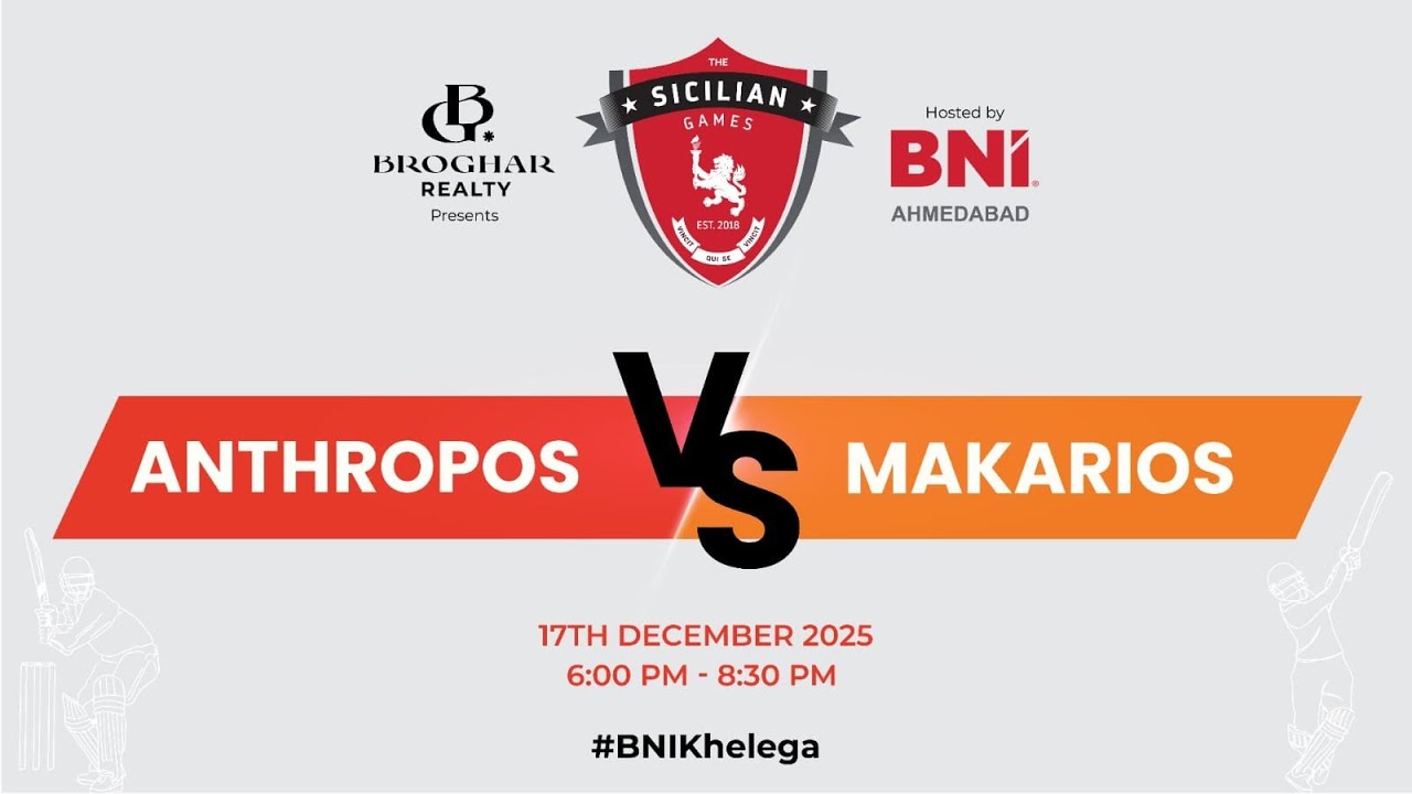 ANTHROPOS vs MAKARIOS || SICILIAN GAMES 2025-26 || SKY CRICKET LIVE ...